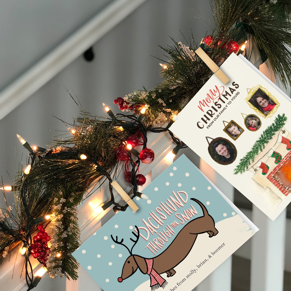 Show off sweet season’s greetings with these creative card displays ...