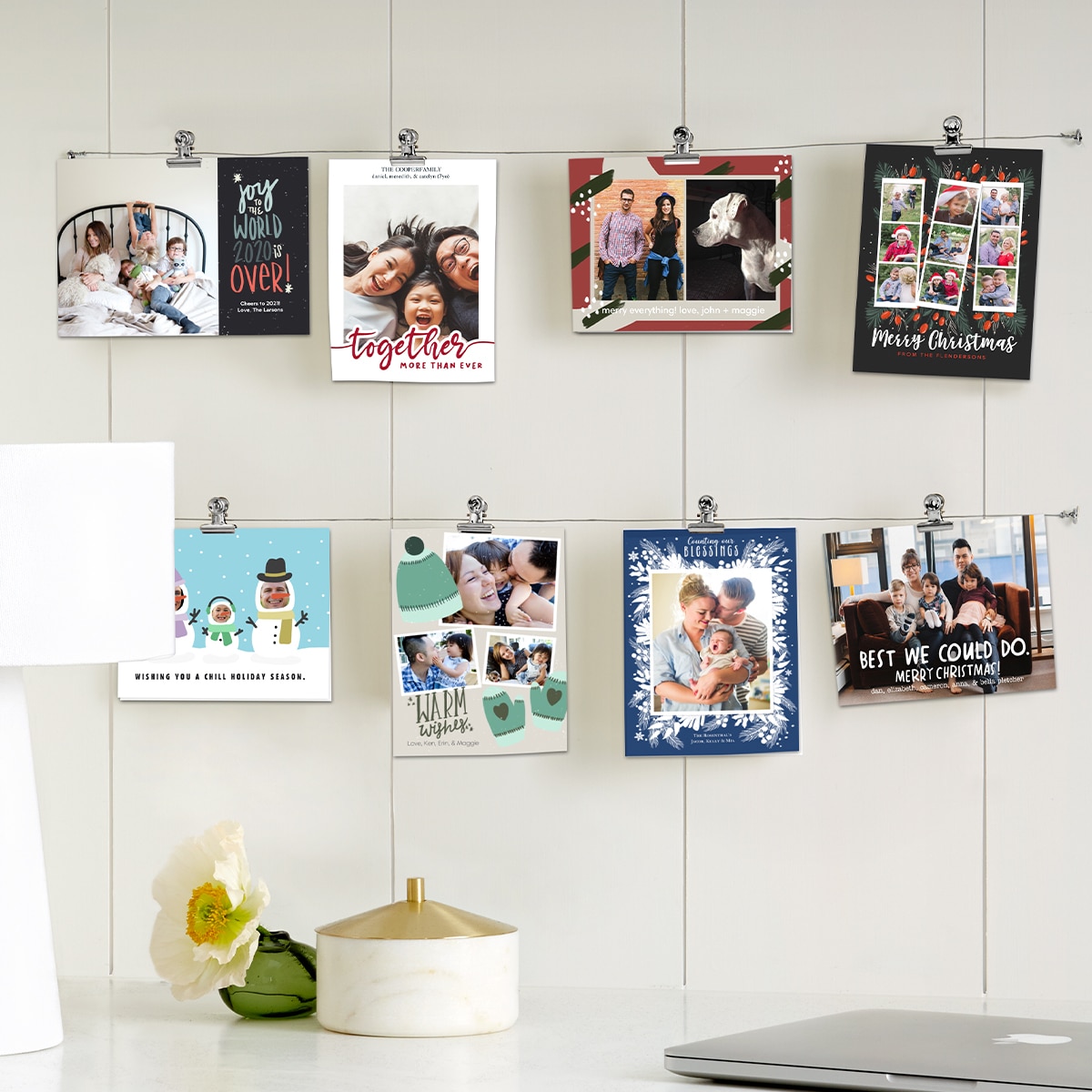 Show off sweet season’s greetings with these creative card displays ...