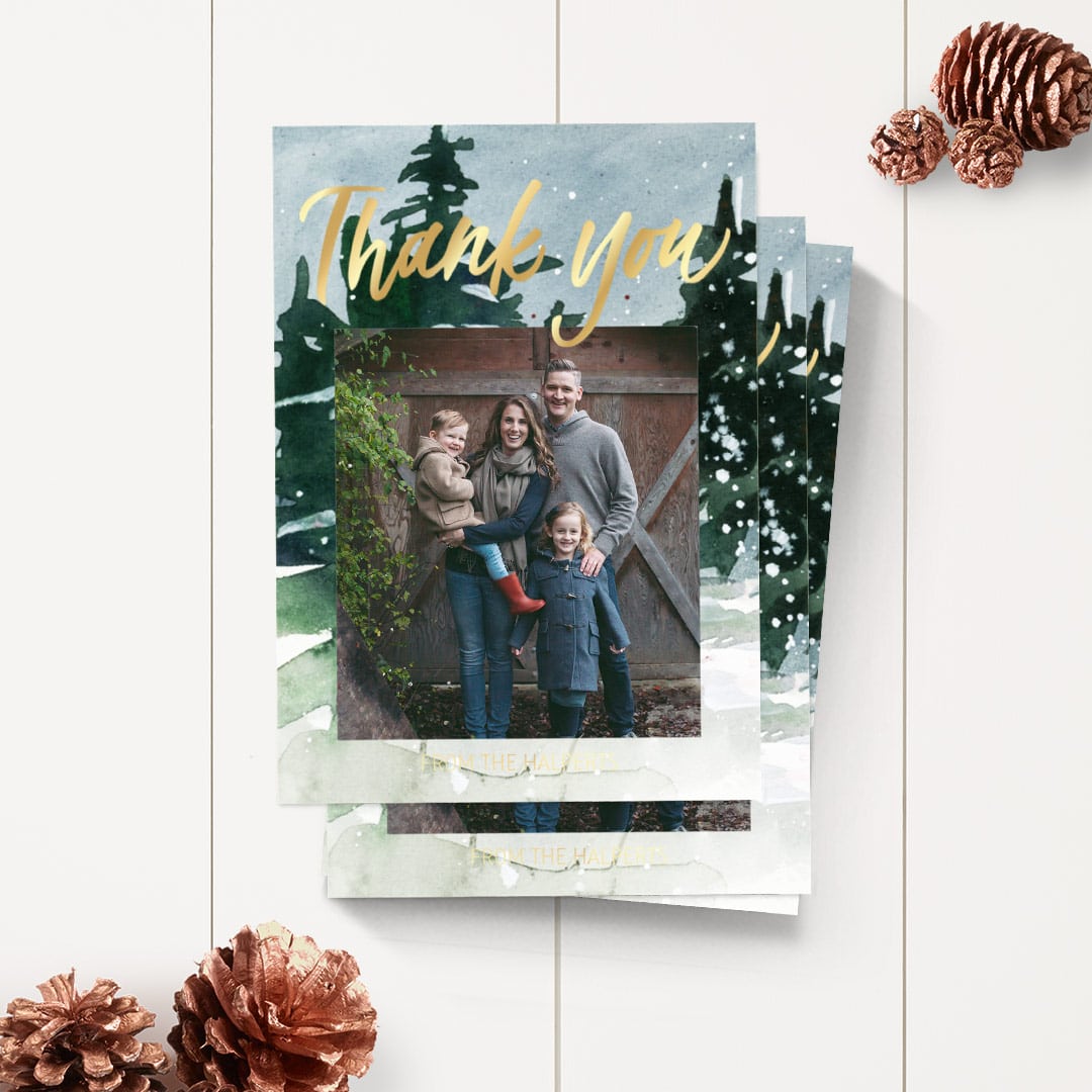New Christmas thank you card designs for the whole family | Snapfish US