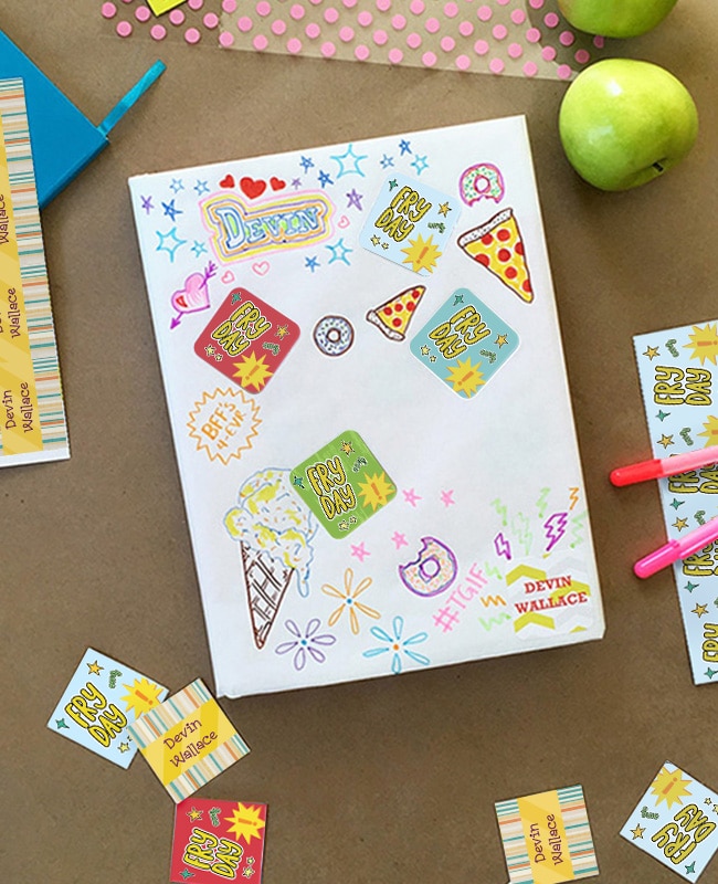 Create custom sticker labels for back-to-school | Snapfish US