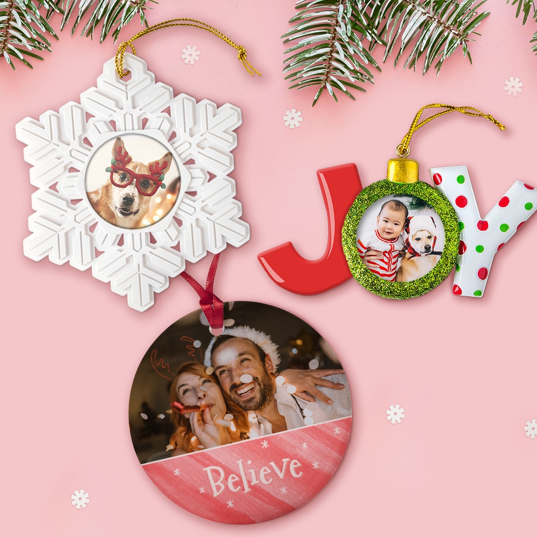 New Custom Frosted Acrylic Photo Christmas Ornament | Snapfish US